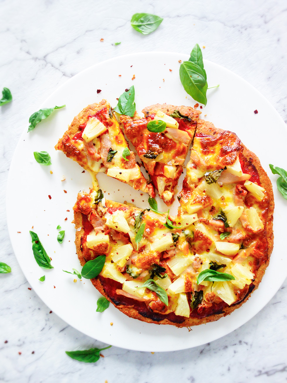 Chicken Meatza Pizza Crust - Hawaiian (Low Carb / Keto / Gluten Free ...